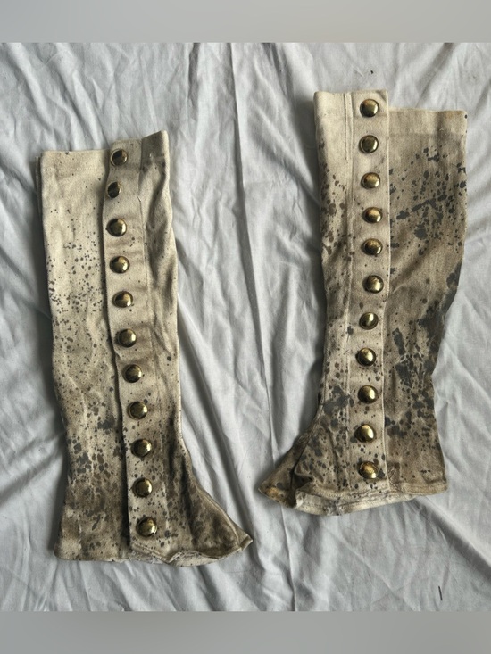 Accessories | Victorian Tan Ladies Spats Vintage Velcro San Francisco ...